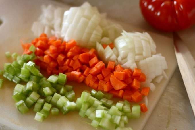 Mirepoix | Bases, caldos e molhos | Cozinha Técnica